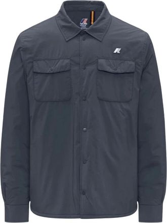 K-Way Homme, Vestes, Bleu, Taille: L Umbert Plain Warm Jacket