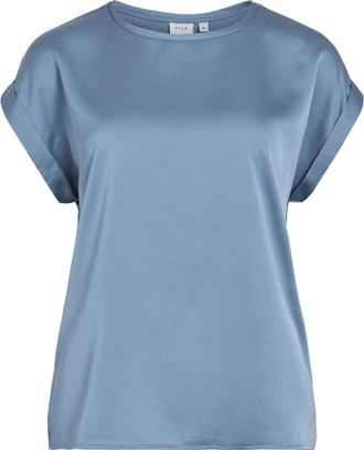 Vila Viellette S/S Satin Top - Noos