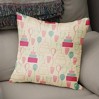 Bonamaison Le Jardin du Lin Kissen Zierkissenbezug Kissenbezug, Zuf&auml;lliges Muster Dekoration, F&uuml;r Zuhause Autos B&uuml;ro Sofa Wohnzimmer Couch Schlafzimmer Dekor, 50