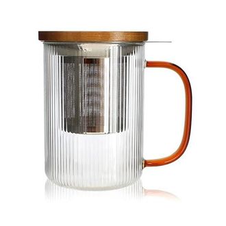 Ogo Living Tisanière karl 450ml en verre borosilicate anse ambre - 7912190