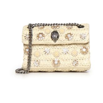 Kurt Geiger Raffia Mini Kensington - - Bags - Damen - Beige - ONE SIZE