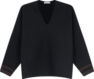 Max Mara Femme, Pulls, Noir, Taille: 42 FR Pull en Laine Mxmundici