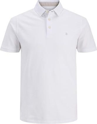 Jack & Jones Jack & Jones Polo uni pour Homme, Blanc/Tonal/vapo, XS