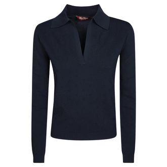 Max Mara Mstcolono Maglia Polo - - Tops - Damen - Blau - S