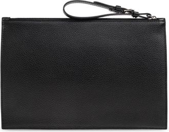 Maison Margiela unisex, Sacs, Noir, Taille: ONE Size Strap Logo Stitch Clutch