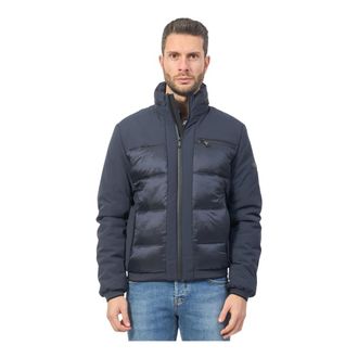 Yes-Zee YES Zee, Homme, Vestes, Bleu, Taille: M Manteau Bleu ID 0382