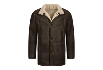 Mouflon Lederjacke Niko Aus echtem Velours-Lammfell