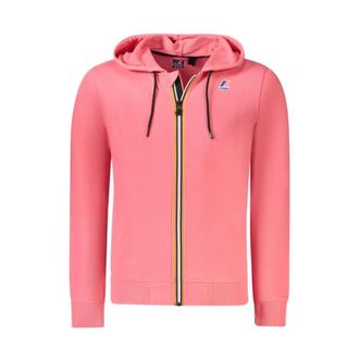 K-Way Rosa Baumwollpullover mit Rei&szlig;verschlusskapuze - - Sweatshirts & Hoodies - Herren - Rosa - 2XS