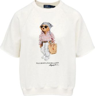 Ralph Lauren Femme, Tops, Blanc, Taille: 40 FR Island Fleece Knt SweaT-shirt