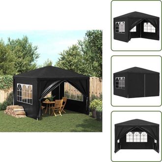 vidaXL Tente de r&eacute;ception 3 x 3 m Anthracite - Tents De R&eacute;ception - Abri Jardin - Gazebo - Auvent Pliable - Parasol