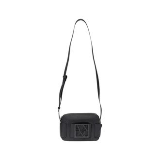 A|X Armani Exchange Schlichte Schultertasche mit Rei&szlig;verschluss - - Bags - Damen - Schwarzk - ONE SIZE