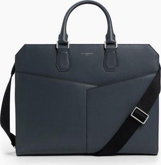Le Tanneur Porte documents 15 Anatole en cuir li&eacute;g&eacute; et cuir lisse