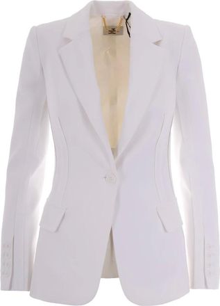 Elisabetta Franchi Femme, Vestes, Beige, Taille: 42 FR Blazers