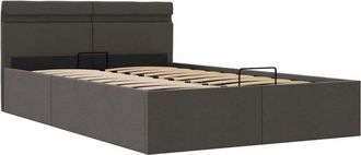 vidaXL Cadre de lit &agrave; rangement hydraulique sans matelas 120x200 cm vidaXL