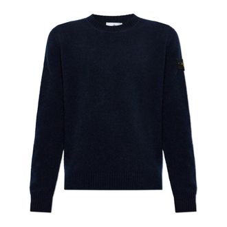 Stone Island Rundhals-Pullover - - Knitwear - Herren - Blau - XL