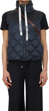 Max Mara Femme, Vestes, Bleu, Taille: 40 FR The Cube Gilet