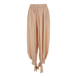 Andamane Noor Hose mit Schleife in der Taille - - Trousers - Damen - Beige - S