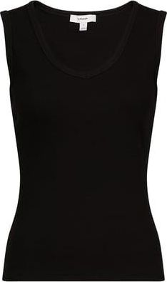 Topshop Top Rachel &agrave; col v en coton m&eacute;lang&eacute;