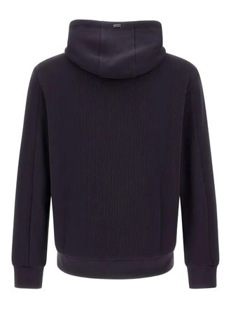 Herno Womens Ribbed Panelled Zip-Front Hoodie Aw25 M