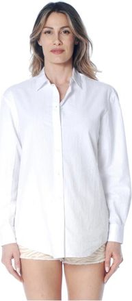 MC2 Saint Barth Femme, Blouses et Chemises, Blanc, Taille: 36 FR Chemise Brigitte