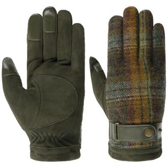 Stetson Gants en Cuir Oakdale Homme - pour avec doigts doublure automne-hiver Hiver - 8 1/2 HS olive
