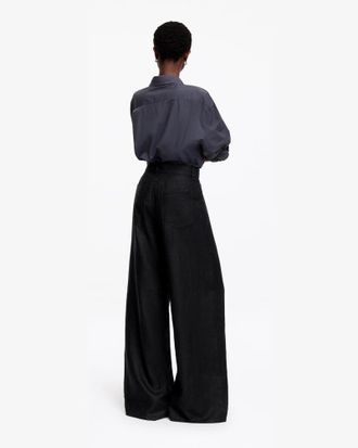 Arket 5-Pocket-Leinenhose -Schwarz