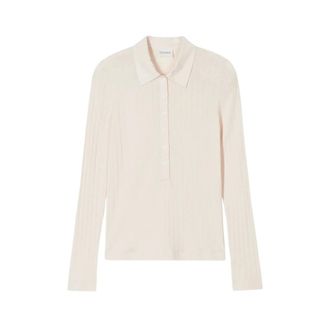 Closed Femme, Pulls, Rose, Taille: 38 FR Cotton Blend Polo 95101