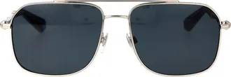 Burberry Lunettes De Soleil - Argent