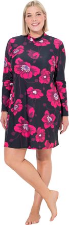 Ulla Popken Damen große Größen Übergrößen Plus Size Badekleid FullCoverage Blüten