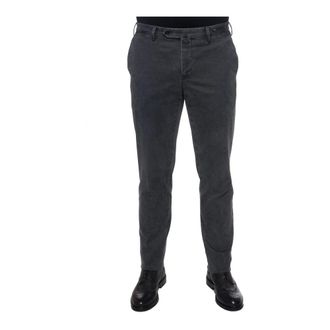 PT01 Slim Fit Chino mit Marmoreffekt - - Trousers - Herren - Grau - 3XL