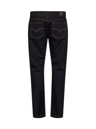 Versace Mens Denim Jeans Black Cotton