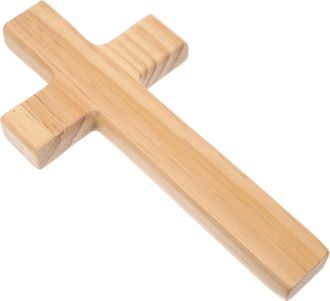 OSALADI Holz Wandkreuz 20cm Katholisches Kreuz als Wandbehang f&uuml;r Wohnzimmer Eingangsbereich Spirituelle Wanddekoration und Festliche Geschenkidee
