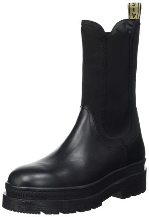 Scotch & Soda Damen Aubri Chelsea-Stiefel, Black, 41 EU