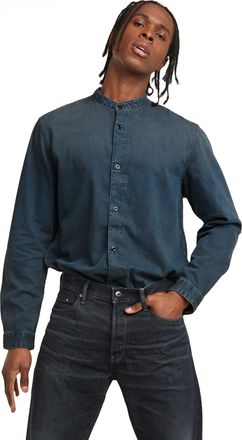 G-Star G-Star RAW Mens Correct Long Sleeve Shirt, Blau (Worn in Dusky Clouds D25157-D252-G798), Medium