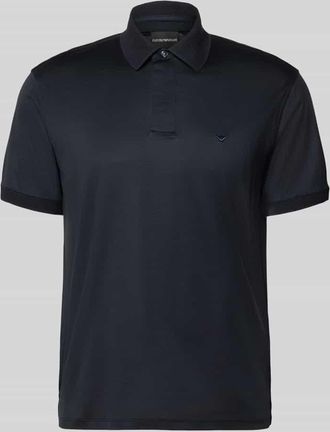 Emporio Armani Slim Fit Poloshirt mit Logo-Stitching