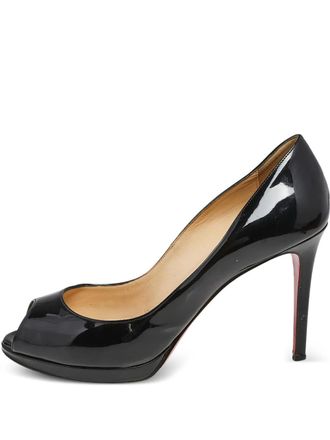 Christian Louboutin escarpins à bout ouvert 100 mm - Noir