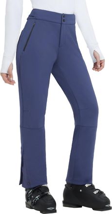 Baleaf Skihose Damen Wasserdicht Softshellhose Gef&uuml;ttert Thermohose Winter Warm Outdoorhose Snowboardhose Skifahren mit Taschens Grau M