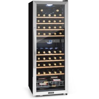 Klarstein Klarstein - Weink&uuml;hlschrank, 2 Zonen Getr&auml;nkek&uuml;hlschrank Schmal, Outdoor-K&uuml;hlschrank mit Glast&uuml;r, Flaschenk&uuml;hlschrank Klein mit UV-Schutz