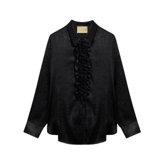 Momoni Shirts - - Blouses & Shirts - Damen - Schwarzk - M