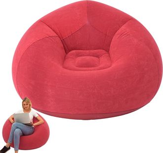 Generico Sitzsack f&uuml;r Erwachsene: Luftgef&uuml;llte Liege mit ergonomischem Design, einfach zu verstauen, bequemer aufblasbarer Sitz f&uuml;r Entspannung im Innenbereich