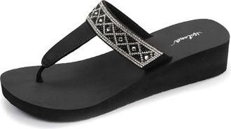 Isotoner Tongs femme à talon de 4cm ultra confortables