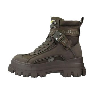 Buffalo Aspha Com1 Laceup Mid - - Shoes - Damen - Gr&uuml;n - 38 EU