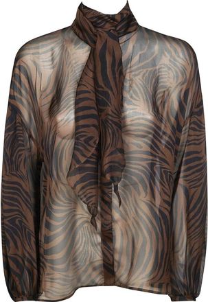 Max Mara Femme, Blouses et Chemises, Brun, Taille: 40 FR MST Ballata Camicia