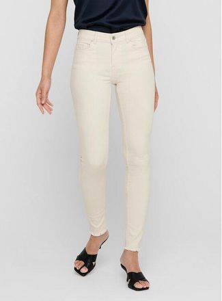 Only Jeans 15218655 Écru Skinny Fit