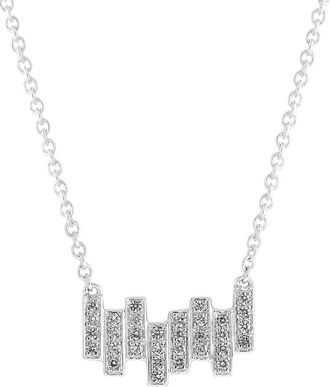 Edenly Halskette Frische - Melodie - 18 Karat Weißgold und Diamanten