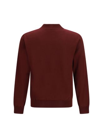 Valentino Mens Wool Polo With Vlogo Embroidery Bordeaux Merino Ovis Aries Shirts T-shirts And Polos
