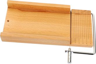 Cabilock Käseschneider Holz Mit Metall Draht Butterschneider Und Käse Schneidebrett Multifunktionales Küchenwerkzeug Für Obst Butter Und Käse Platzsparend Und 
