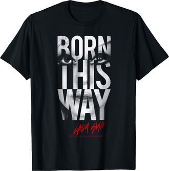 Lady Gaga Born This Way Text Music by Rock Off T-Shirt