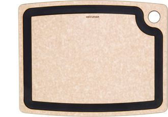 Epicurean Gourmet Series Schneidebrett mit Saftrille, 49,5 x 38,1 cm, Natur/Schiefer