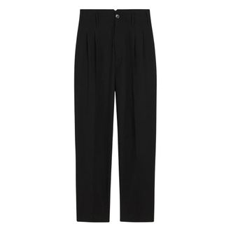 Ami Zweifach-Bundfaltenhose aus Wolle - - Trousers - Herren - Schwarzk - 4XS